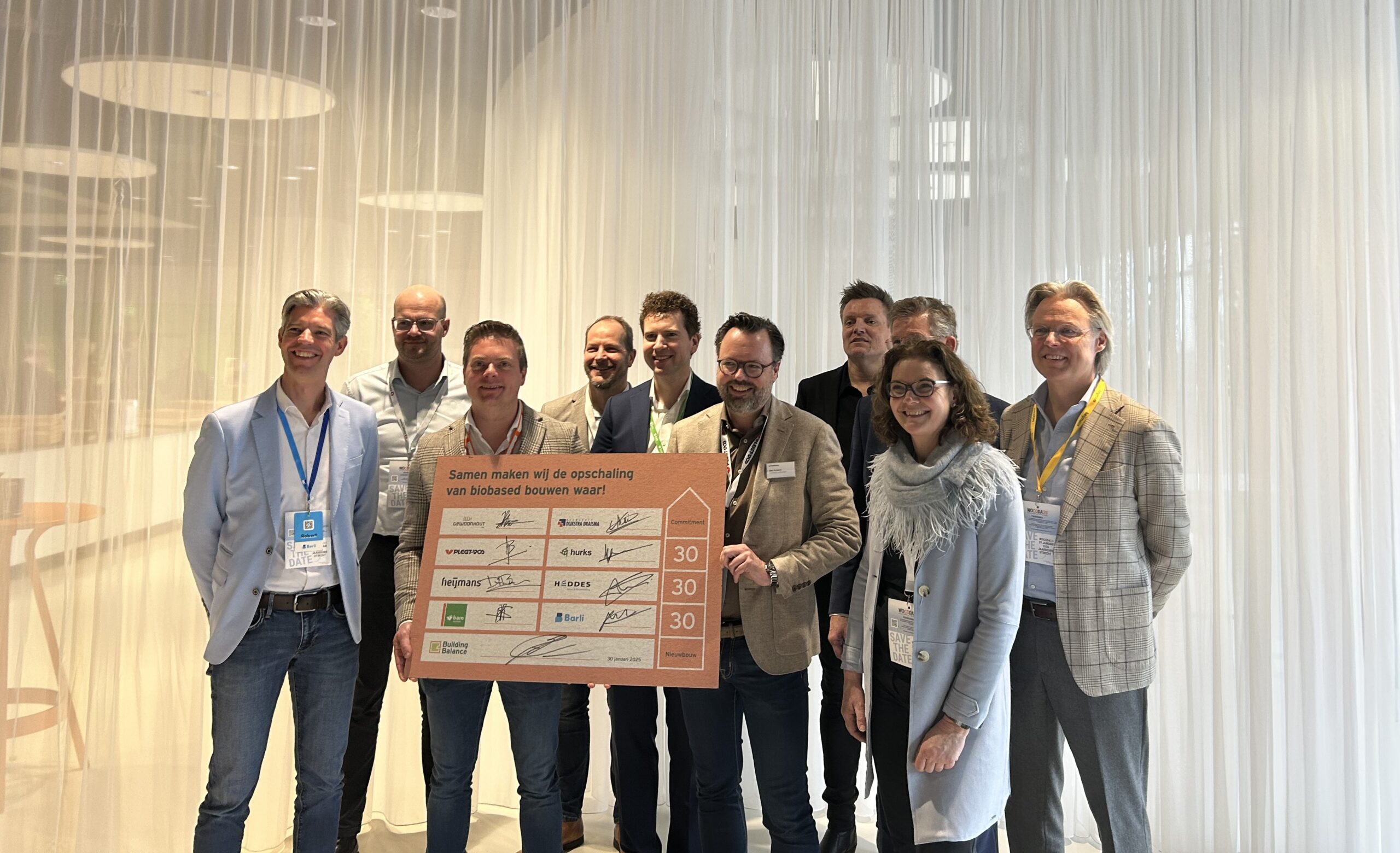 Commitment biobased bouwen op WOCODA 2025